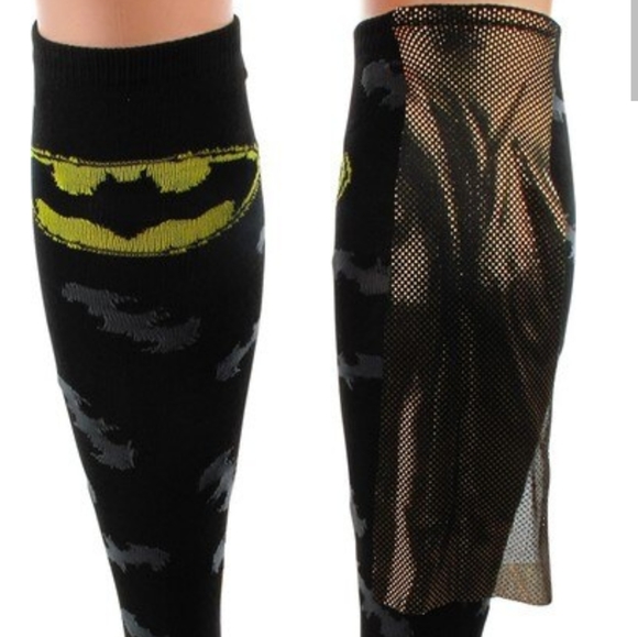 DC Comics | Underwear & Socks | Batman Logo Knee High Socks With Cape ...